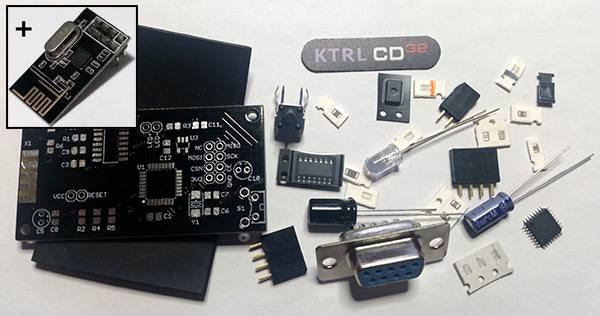 KTRL Wireless Controller PCBs and Components (CD32, C64, MSX, PC etc ...